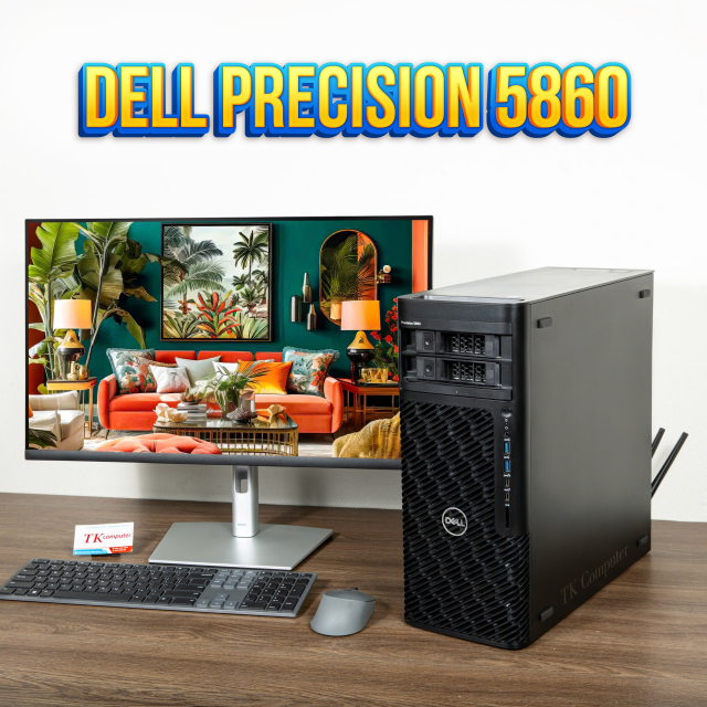 Máy trạm Dell Precision 5860 Tower Workstation chuyên đồ họa